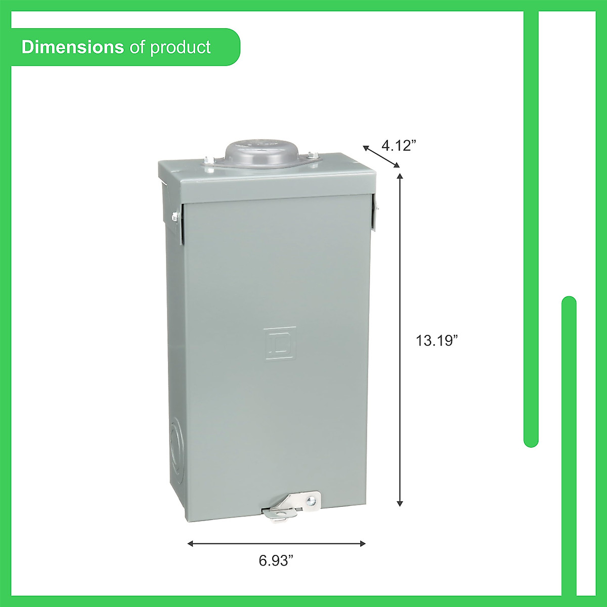 Square D - QO2100BNRB QO 100 Amp Two-Pole Outdoor Enclosed Circuit Breaker,