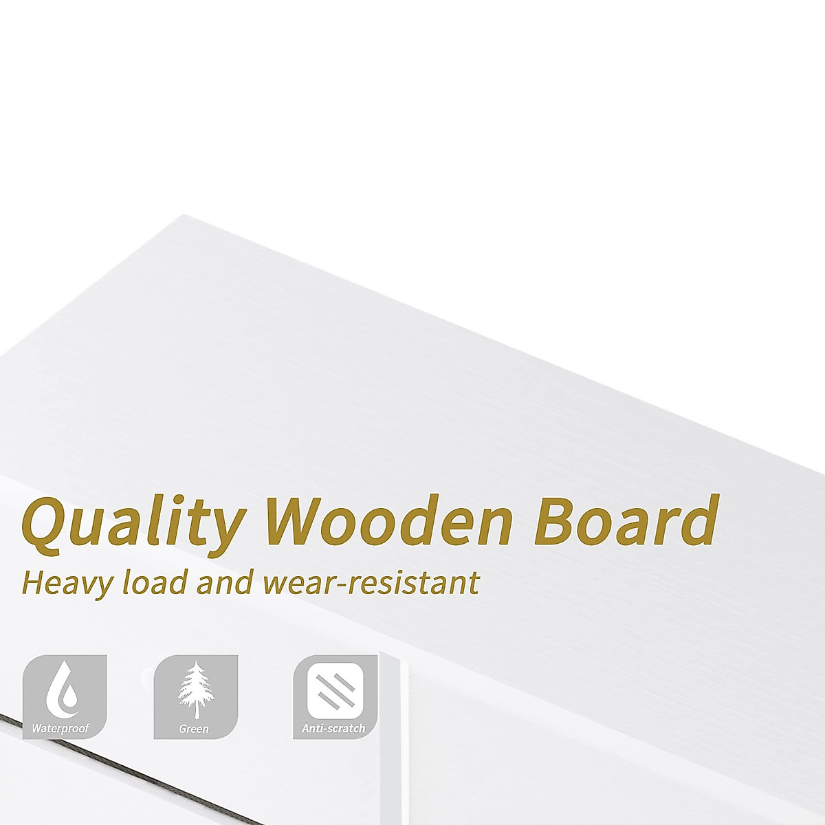 BOLUO White Dresser for Bedroom 6 Drawer Organizers Fabric Storage Chest Tower Wide Dressers Unit for Closet Nursery Hallway Office, Kids and Adult Modern