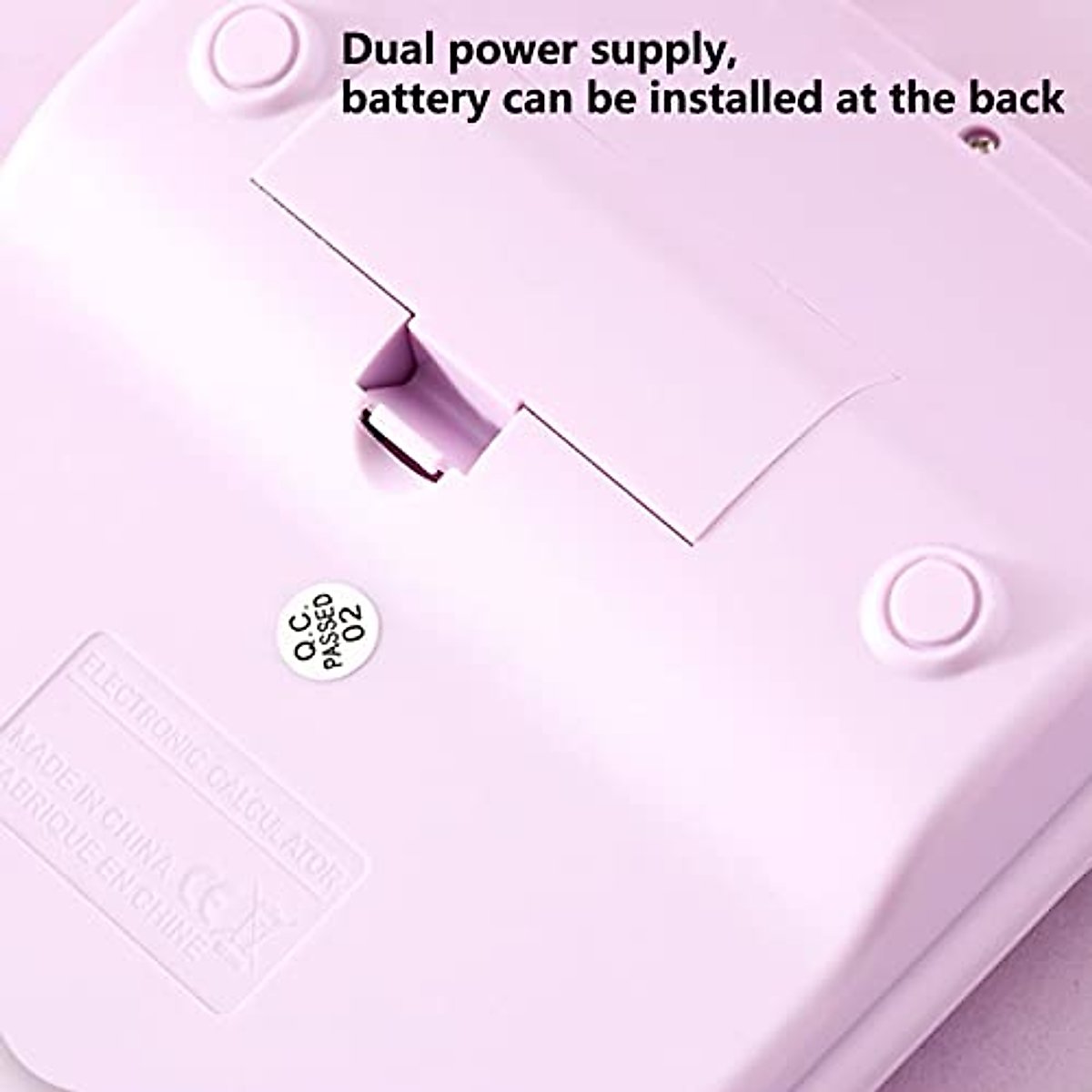 Phoenixb2c Student Calculator Calculation Sturdy Dual Power Handheld Calculator Purple