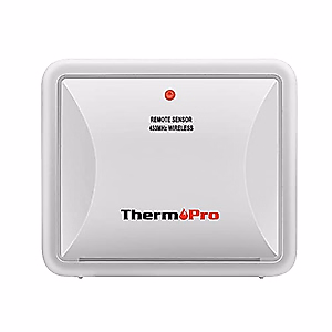 ThermoPro TX-2 433Mhz Fitting Rainproof Transmitter Additional Outdoor Sensor for Indoor Outdoor Thermometer Humidity Monitor of 433MHz, Batteries Included