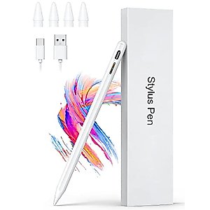 Hastraith Stylus Pen for iPad(2022-2018) with Palm Rejection&Tilt Function, Smart Active iPad Pencil 1st Generation for Apple iPad 10/9/8/7/6th, iPad Air 5/4/3rd, iPad Pro 12.9/11", iPad Mini 6/5 Gen
