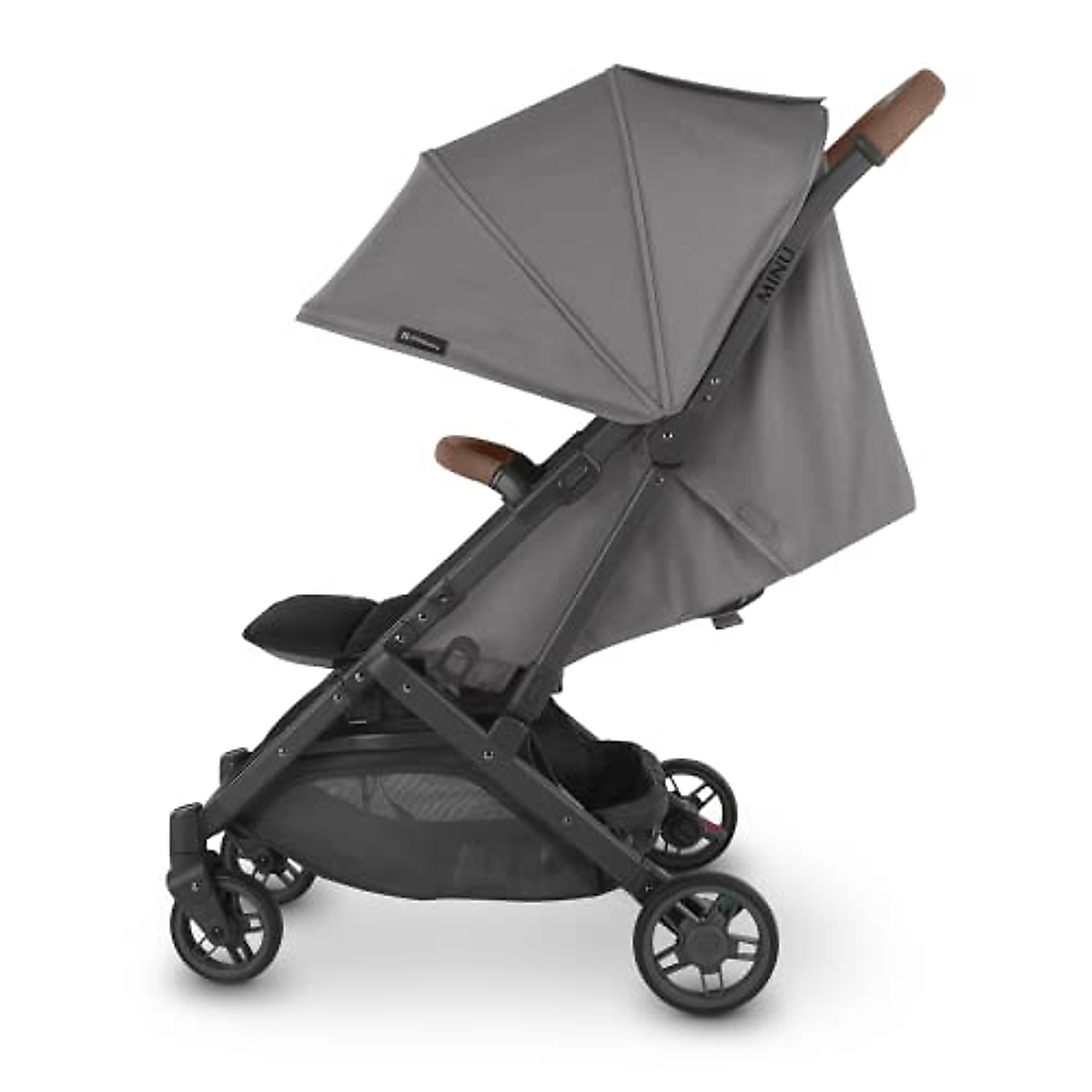 MINU V2 Stroller-Greyson (Charcoal mélange/Carbon/Saddle Leather)