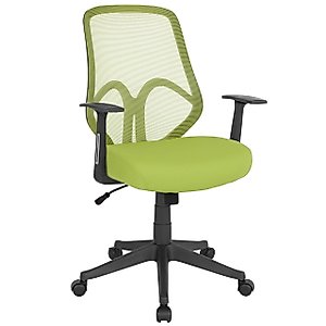 Flash Furniture Salerno Series High Back Green Mesh Office Chair with Arms