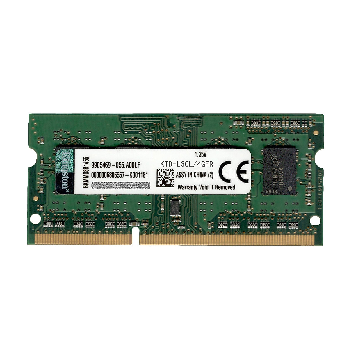 Kingston 4GB 1600MHz PC3-12800 1.35V SODIMM DDR3L Memory