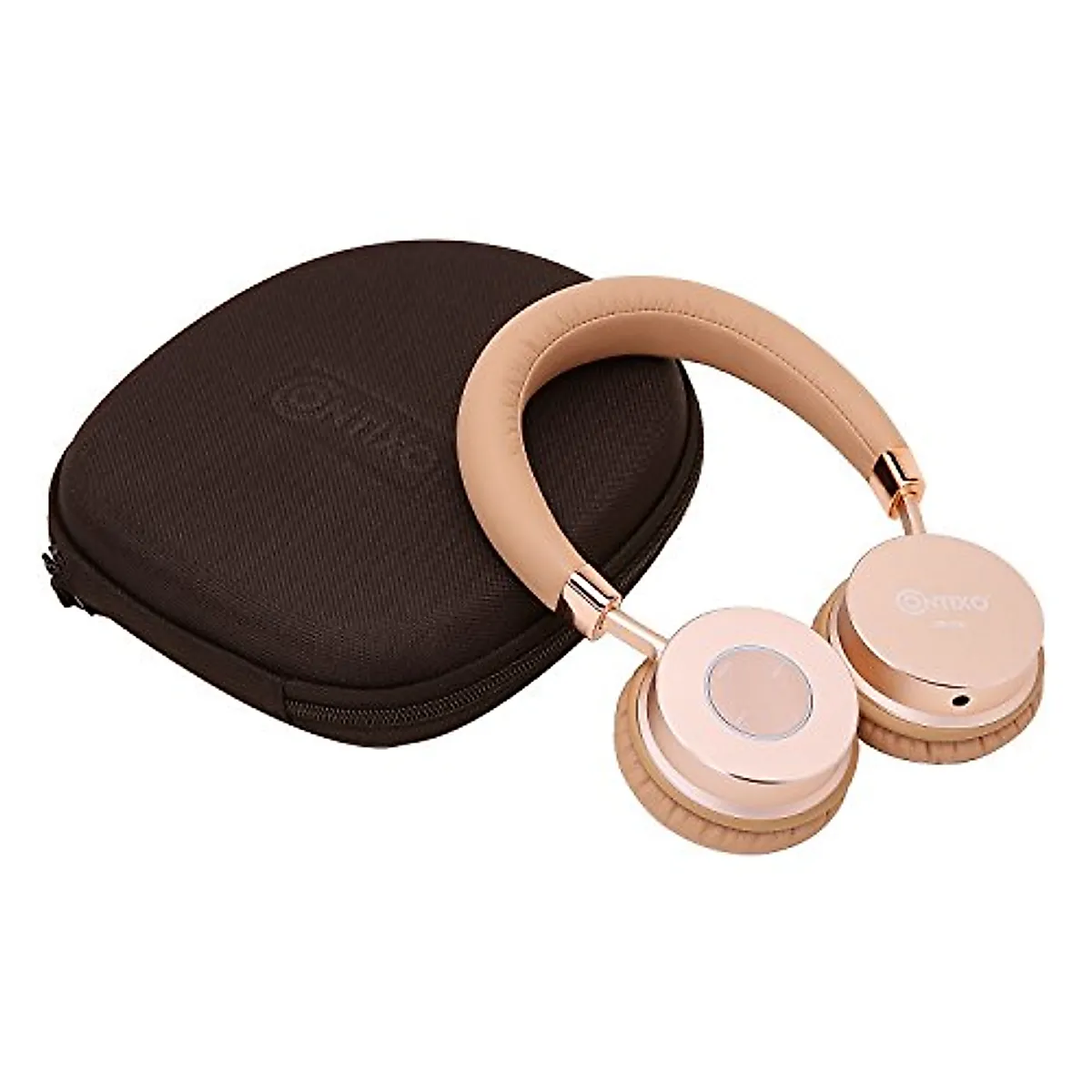 Contixo KB-200 Premium Kids Headphones with Volume Limit Controls (Max 85dB), Bluetooth Wireless Headphones Over-The-Ear with Microphone (Gold) - Best Gift