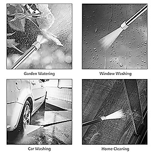 LINNNZI High Pressure Washer Gun, 20MPA Pressure Washer Hose Nozzle Tips Wand Jet Power Washer Sprayer for Car Home Garden Window Glass Washing Cleaning