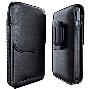 Meilib iPhone Holster for Model 14pro, 14, 13 Pro, 13, 12 Pro, 12, 11, XR | iPhone 14 Case with Clip & Built-in Card Holder | Phone Belt Holder Which Fits The Phone with an Otter Box Case