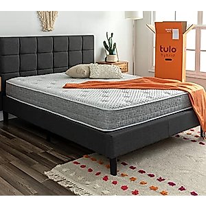 Tulo by Mattress Firm | 8 INCH Memory Foam Plus Coil Support Hybrid Mattress | Bed-in-A-Box | Firm Comfort | King