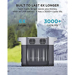 EF ECOFLOW Solar Generator DELTA2 with 220W Solar Panel, LFP(LiFePO4) Battery, Fast Charging, Portable Power Station for Home Backup Power, Camping & RVs
