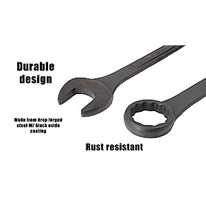 VCT 10 PC SAE Black-Oxide Jumbo Combo Wrench Set | 1-5/16" - 2" W/Carrying Pouch