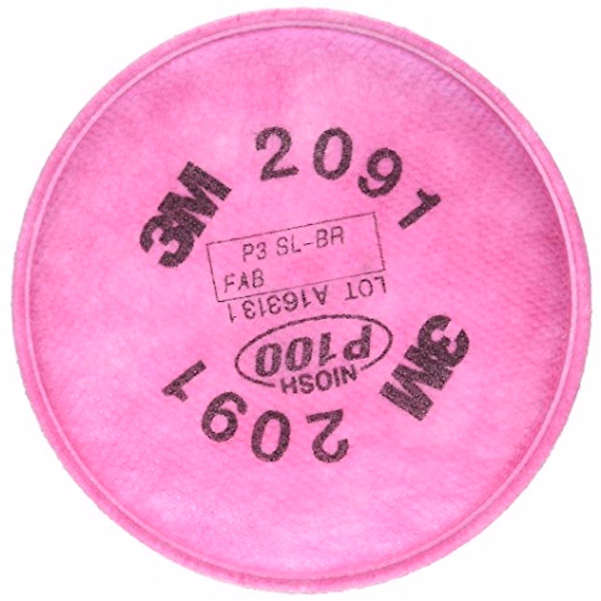 3M particulate filters P100 #2091/07000 , Pink, One Size, 2 Count