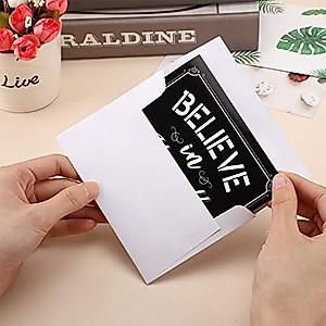 36 Pieces Inspirational Greeting Card Luck Card Motivational Quote Card with Envelope for Graduate Teacher Student Inspiring