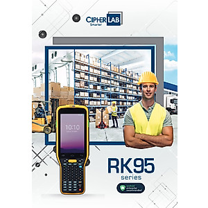 CipherLab RK95 2D Imager/Barcode Scanner/UPC Reader Android 9 Worldwide GMS & AER Certified 802.11 a/b/g/n/ac Bluetooth 5.0 Non-NFC 3,000 mAh Li-ion Battery