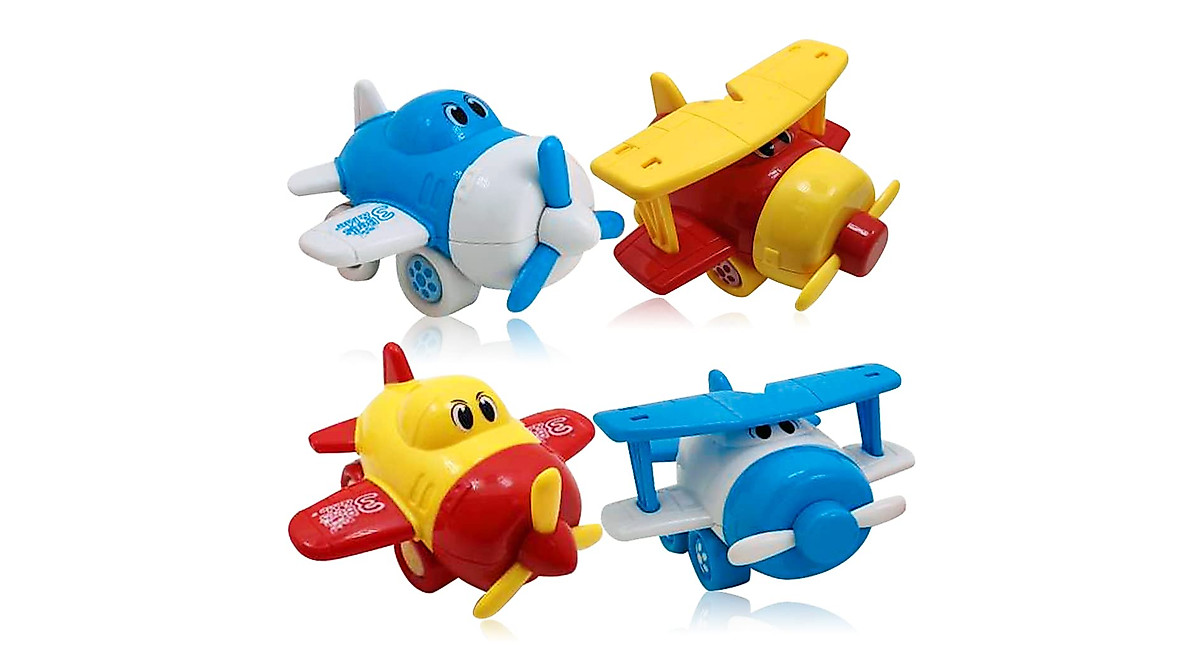 3 Bees & Me Toy Airplanes Set of 4 - Fun Travel & Gift for Kids