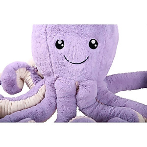 DENTRUN Octopus Stuffed Animals, Giant Octopus Plush Doll Play Toys for Kids Girls Boys Adults Birthday Xmas Halloween Present Stuffed Sea Animals Plushie, 7/16/24/32 Inches, 5 Colors