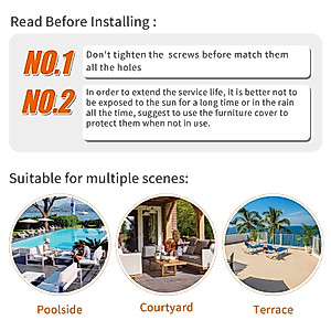 Outdoor PE Wicker Porch Rocking Chair 3 Piece Patio Bistro Set Garden Conversation Furniture Brown Rattan with Glass Coffee Table, Khaki Cushion