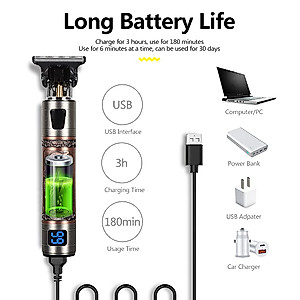 Mens Clipper Cordless Hair Clippers, Razor Electric Professional Beard Trimmer Grooming Shaving Machine Self Hair Cutting Haircut Trimmers Cutter