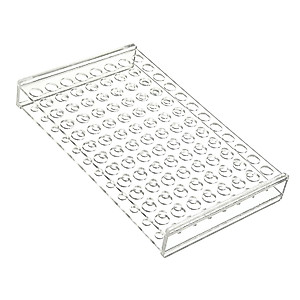 Aicosineg 96Holes Centrifuge Tube Holder 0.43in Acrylic Test Tube Rack Holder Plastic Tube Rack Rectangular Plastic Stand Bracket Rack Test Tube Rack for Labortory Holder Party Favors Decoration Clear