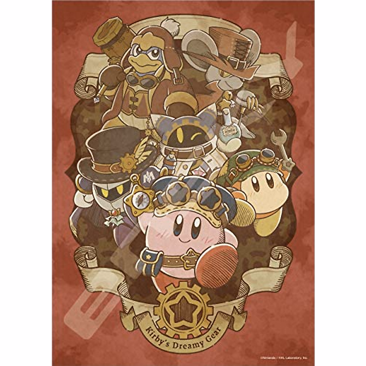 Ensky - Kirby - Kirby's Dreamy Gear, 500 Piece Jigsaw Puzzle (500-363)