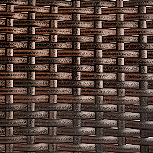 Laphivieh 120 Ft Wicker Repair Kit, Plastic Wicker Repair Supplies, Mixed Dark Brown, Synthetic Rattan Replacement Material for Patio Wicker Furniture Sofa Chair Repair