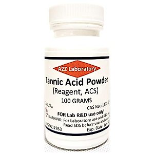 Tannic Acid Powder/Crystals/Reagent ACS/High Purity / 100 Grams/USA Made/Same Day Ship