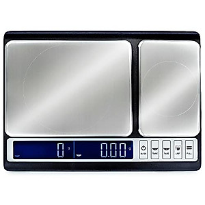 Smart Weigh Culinary Kitchen Scale 10 kilograms x 0.01 grams, Digital Food Scale with Dual Weight Platforms for Baking, Cooking, Food, and Ingredients