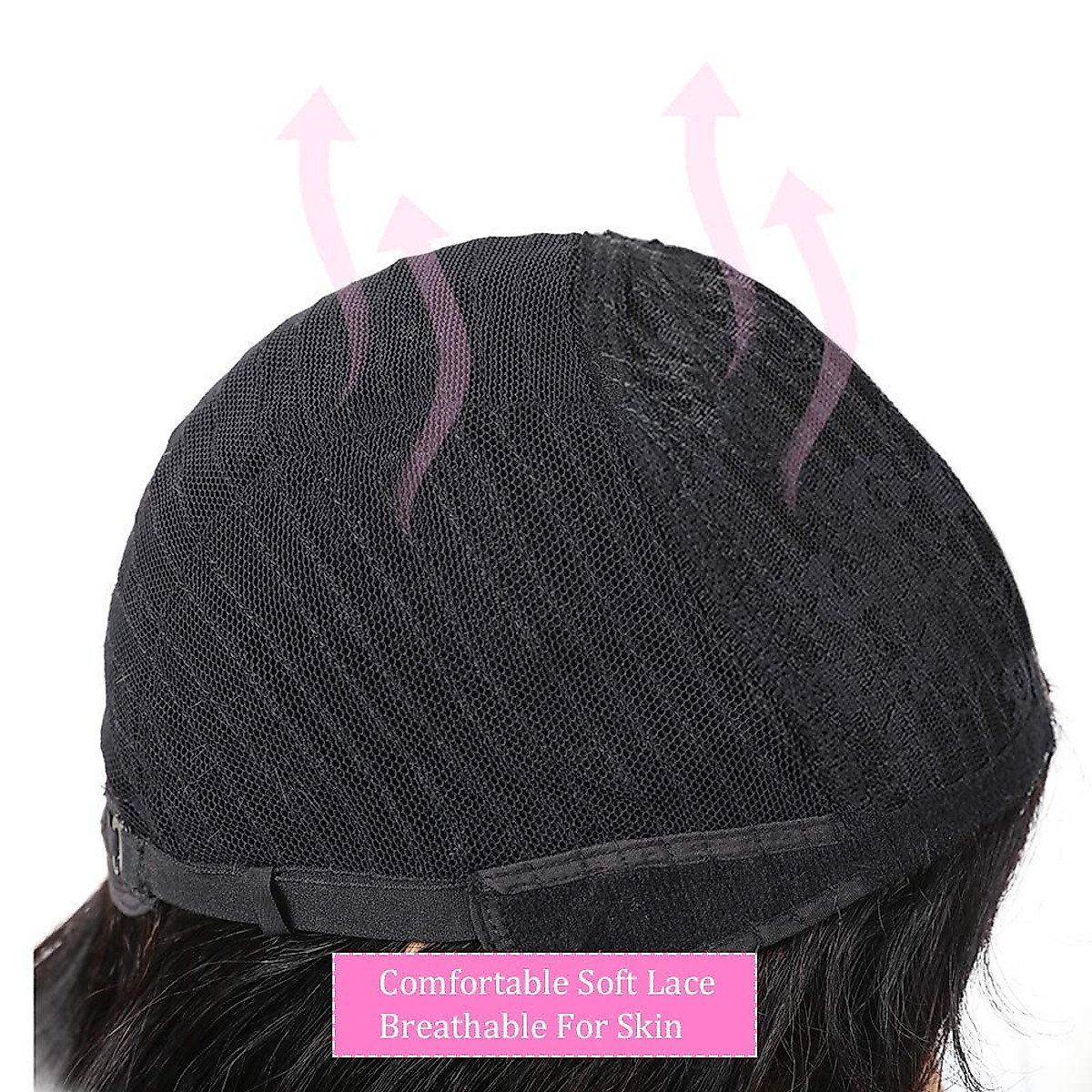 PANEWAY Short Human Hair Wigs with Bangs Brazilian Body Wave Virgin Human Hair Wigs for Black White Women Short Wavy Bob Wigs with Bangs 12 Inch