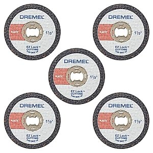 Dremel EZ476 1 1/2-Inch EZ Lock Rotary Tool Cut-Off Wheels For Plastic - 5 pack