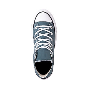 Converse Unisex Chuck Taylor All Star Lift High Canvas Sneaker - Lace up Closure Style - Deep Sleep/White/Black 9