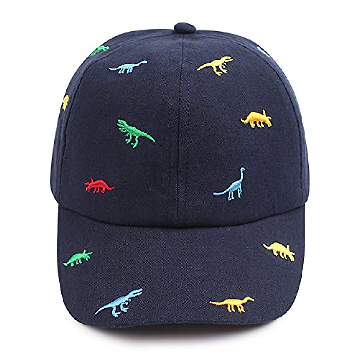 Cotton Toddler Summer Cap Dinosaur Kids Trucker Hat Boys Girls Sun Baseball Caps (Navy, 2-5 Years, 2_Years)