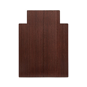 Anji Mountain Standard Bamboo Roll-Up Chairmat, 36 x 48-Inch, 8mm Thick, Dark Cherry