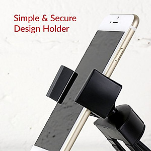 Koomus Pro CD Slot Car Mount Holder Cradle for All Smartphones - Black