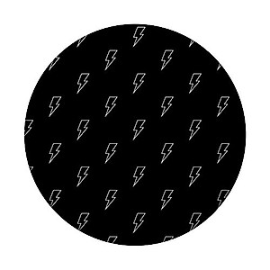 Lightning Bolt Gift Black and White Phone Grip Accessory G PopSockets PopGrip: Swappable Grip for Phones & Tablets