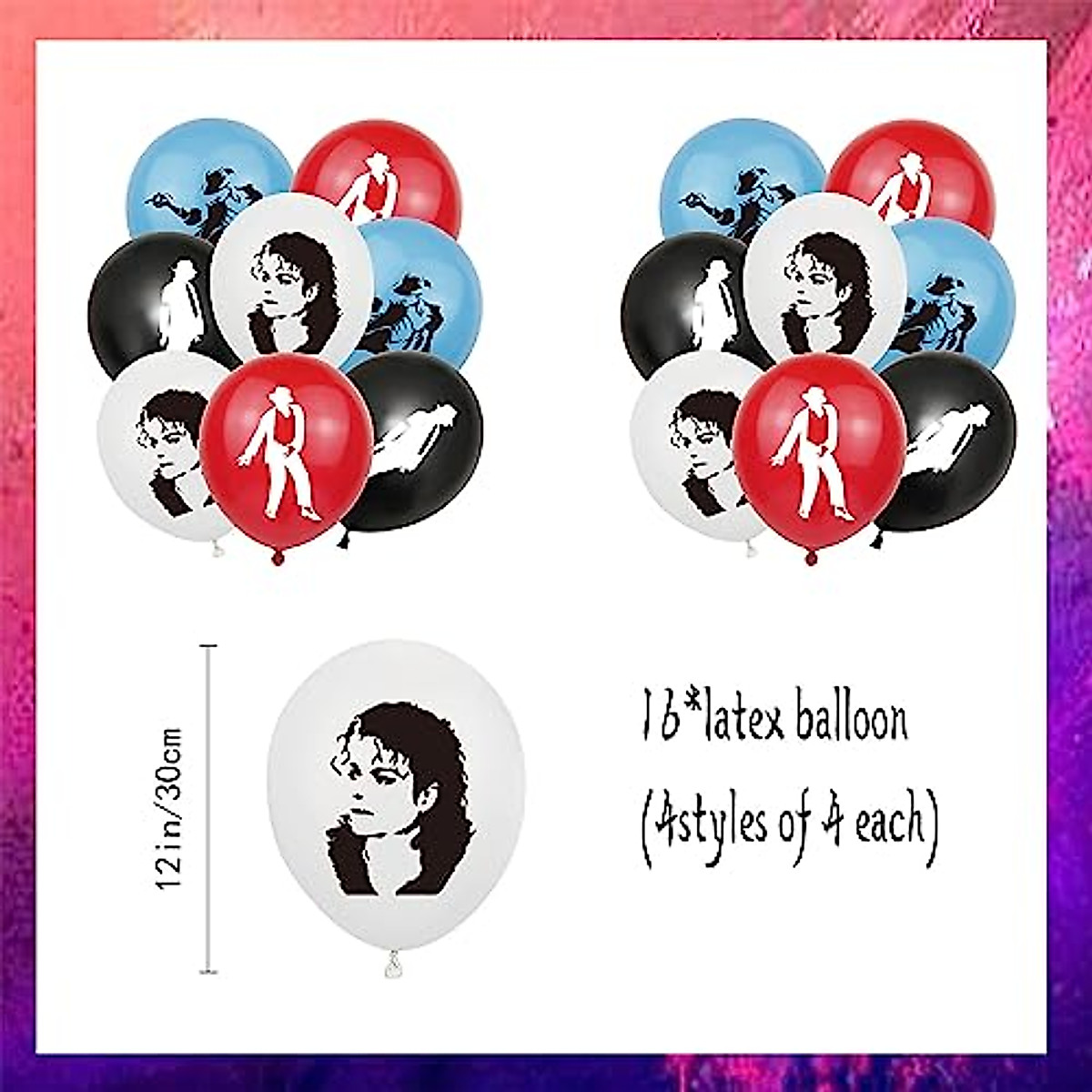 Singer Party Decorations Music Birthday Party Supplies with Happy Birthday Banner, Cake Topper , Balloons for Rock Singer Theme Birthday Party Decorations