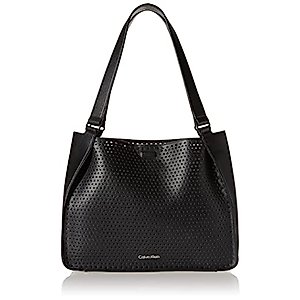 Calvin Klein Estelle Novelty Satchel, Black