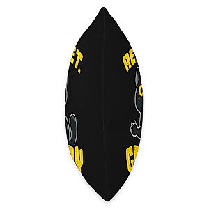 Funny Cat Lover Quote Gift Sarcastic Go Away Black Cat Throw Pillow, 16x16, Multicolor