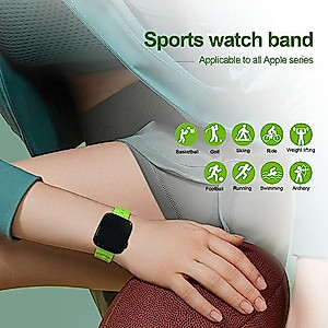 6 Pack Ultra Ocean Band Compatible With Apple Watch Band 49 45 44 42 41 40 38mm, Soft Silicone Waterproof Sports Band For Women And Men For Apple Watch Band Series 8 7 SE 6 5 4 3 2 1