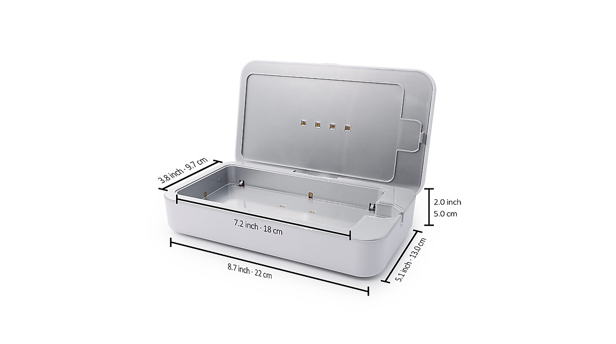 UV Sterilizing Box with Wireless Charger - Sanitize & Charge