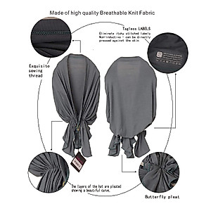 osvyo Chemo Headscarf for Women Hair Loss - Cancer Slip On Headwear Turbans Sealed Packaging Black