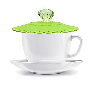 LASSUM 3Pcs Silicone Anti-dust Glass Cup Cover Coffee Mug Suction Seal Lid Cap Reusable Cup Lid