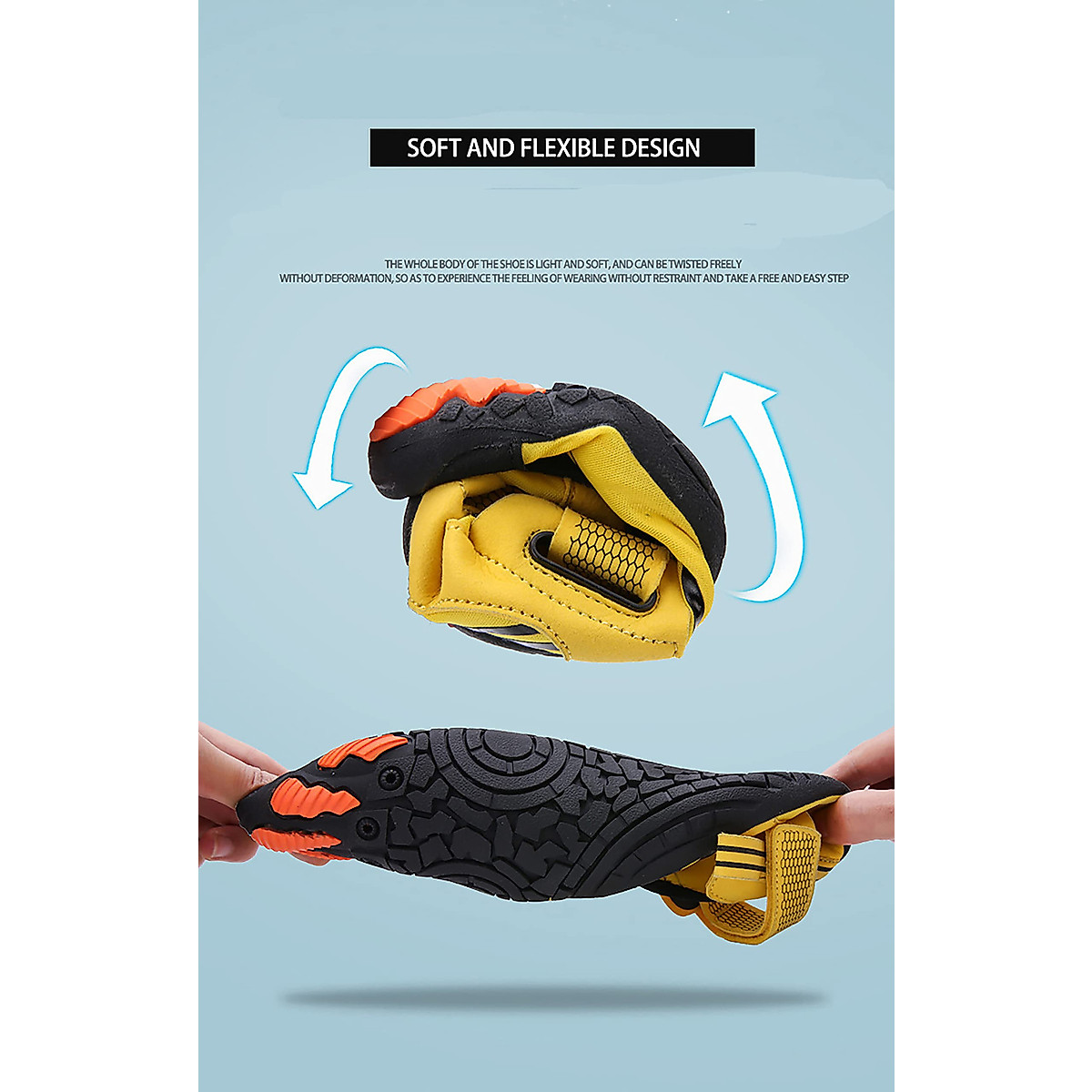 Aeefnuie Wading Shoes Men Women Sports Hiking Shoes Beach Shoes Quick Drying Barefoot Water Shoes Running Fitness Shoes 44