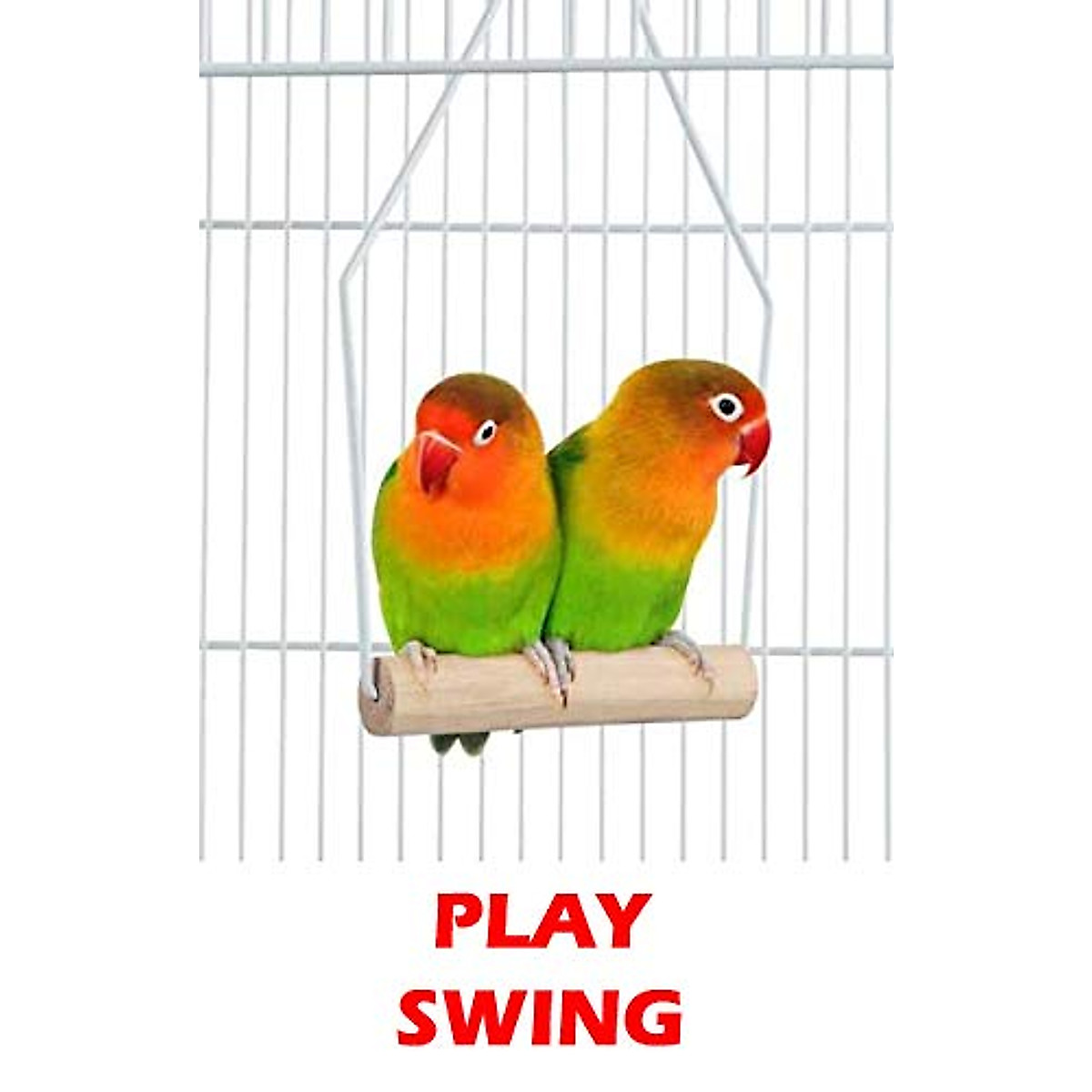 Large Roof Top Canary Parakeet Cockatiel Lovebird Finch Roof Top Bird Cage with Stand -18"x14"x62" *White*