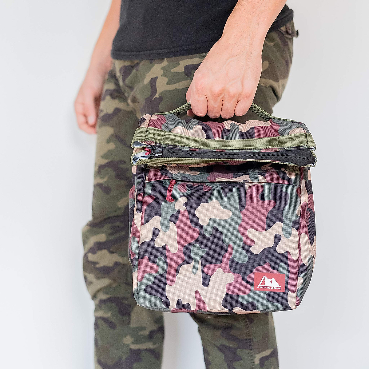 Arctic Zone Kids Classics Lunch Sack with 210g Ice Pack and 4 Piece Kids Sandwich Set - Blue