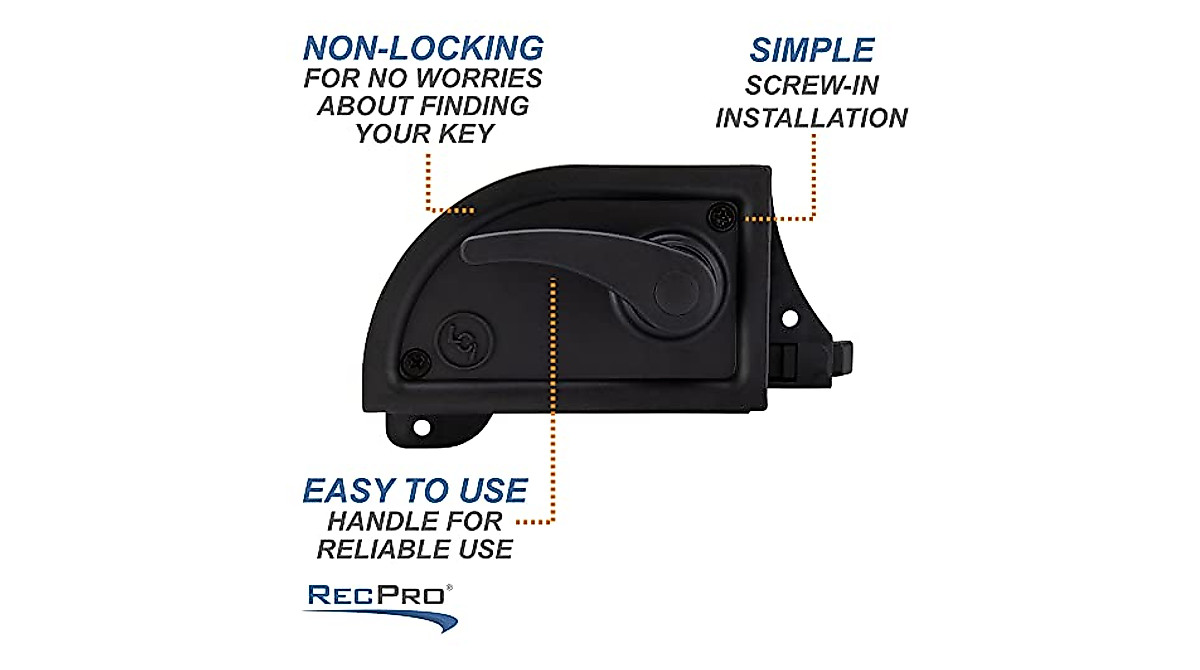 RecPro RV Screen Door Latch - Easy Installation & Security