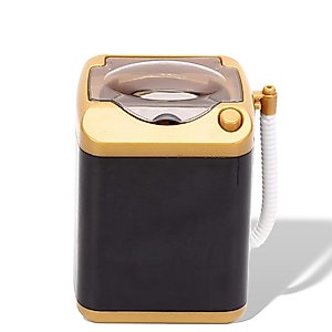 Mini Washing Machine Toy,Foldable Mini Small Portable Washer Washing Machine, Folding Small Washer Combo for Baby Clothes, Underwear or Small Items, Gift Choice (Gold)
