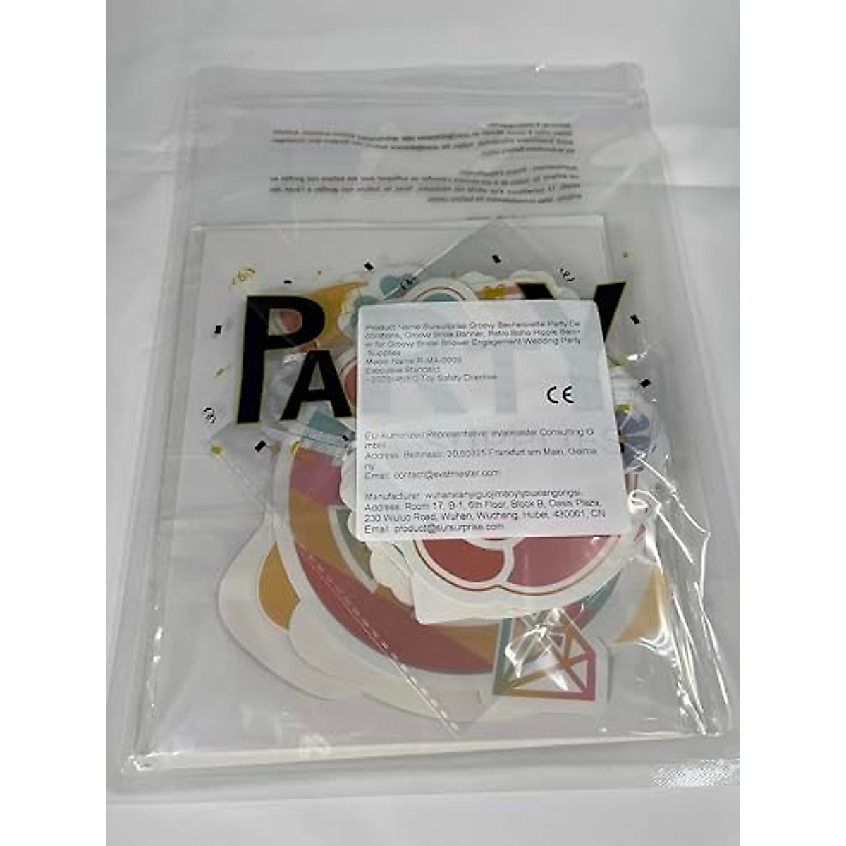 Sursurprise Groovy Bachelorette Party Decorations, Groovy Bride Banner, Retro Boho Hippie Banner for Groovy Bridal Shower Engagement Wedding Party Supplies