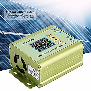 Solar Controller MPPT DC12-60v,MPT-7210A Controller LCD Display Energy Solar Panel Controller Regulator for Lithium Battery