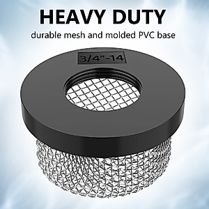Saillong Stainless Steel Mesh Strainer ¾ Inch -14, Aerator Screen Strainer Stainless Mesh Compatible with Livewell Pump, MA-023 Screw on Strainer Industrial Plumbing Inline Strainers (1 Pcs)