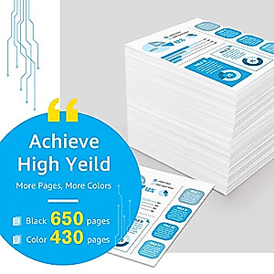 Palmtree Remanufactured Ink Cartridges Replacement for HP 61XL 61 XL for HP Envy 4500 5530 5534 5535 Deskjet 1000 1056 1010 1510 1512 2540 Officejet 4630 4635 Printer Ink (1 Black, 1 Tri-Color)