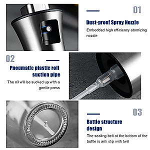 SAINSWIN Oil Sprayer for Cooking, 200ML Olive Oil Sprayer Mister, Kitchen Utensils Oil Spray Bottle,Portable Oil Spritzer Kitchen Gadgets Oil Dispenser for Salad, BBQ, Baking, Air Fryer